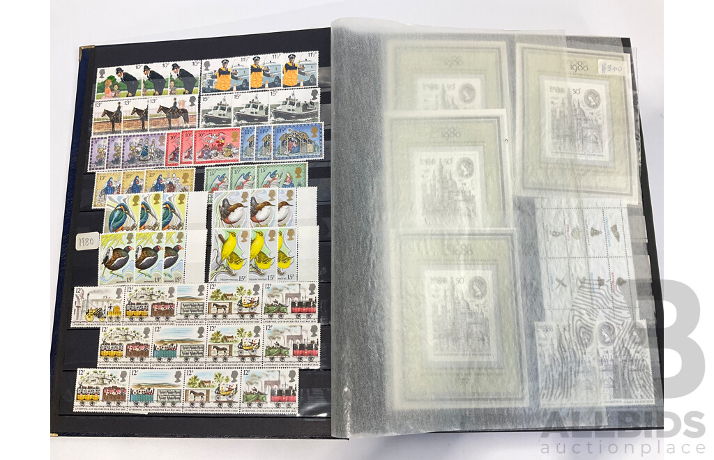 Album of United Kingdom Mint Stamps, - Lot 1637891 | ALLBIDS