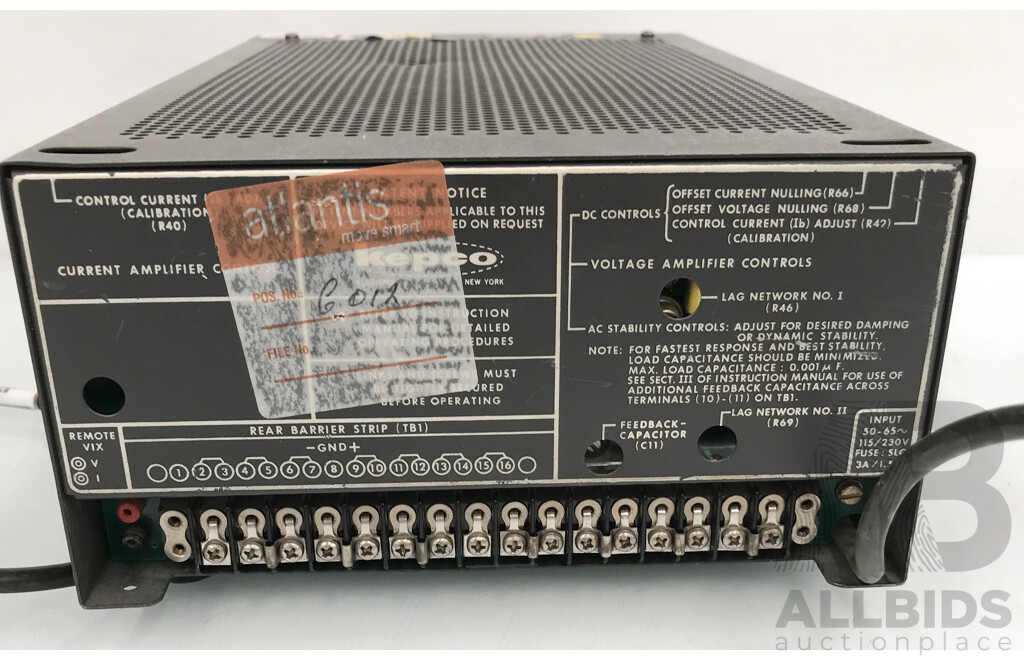 Kepco (CK36-1.5MHS) Regulated Power - Lot 1634777 | ALLBIDS
